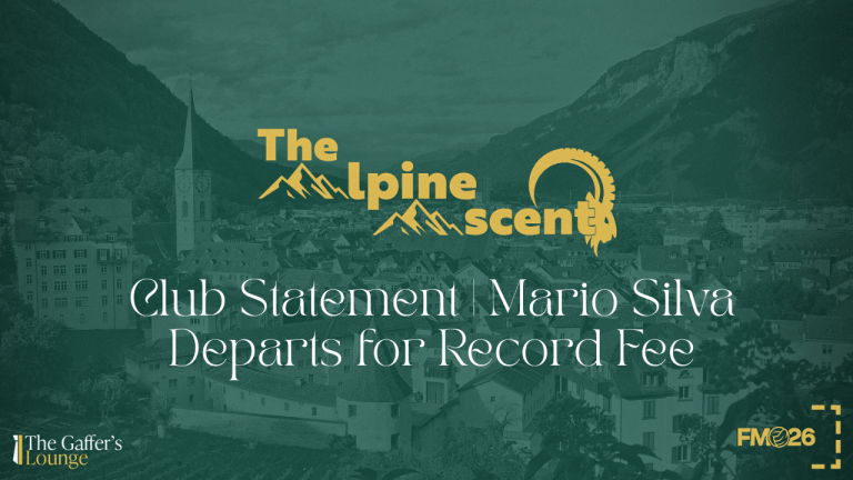 Club Statement | Mario Silva Departs for Record Fee – The Gaffers Lounge